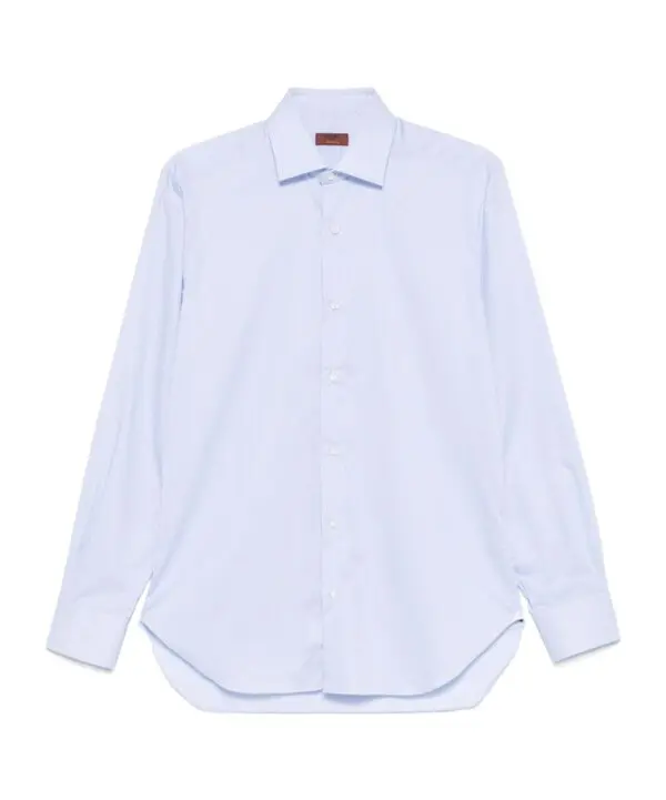 BARBA NAPOLI Long-sleeved Shirt - Light Blue
