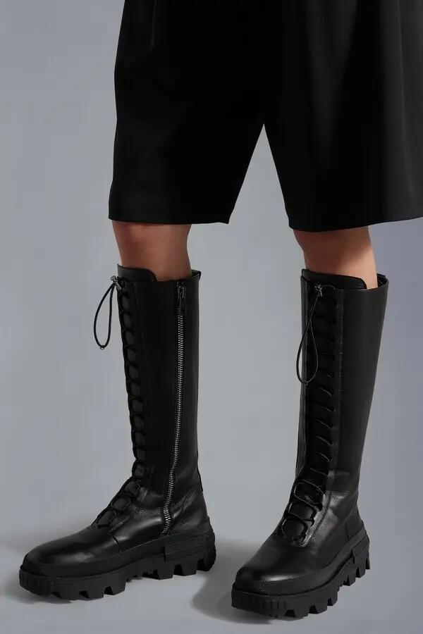 Moncler Vail Lace-up Leather Boots