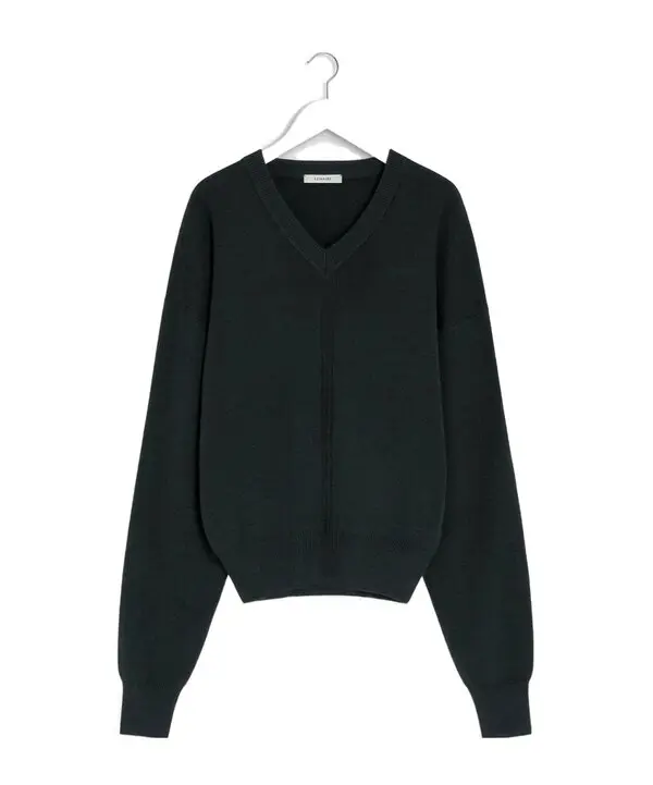LEMAIRE V-neck Jumper - Anthracite