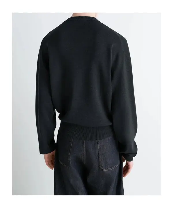 LEMAIRE V-neck Jumper - Anthracite