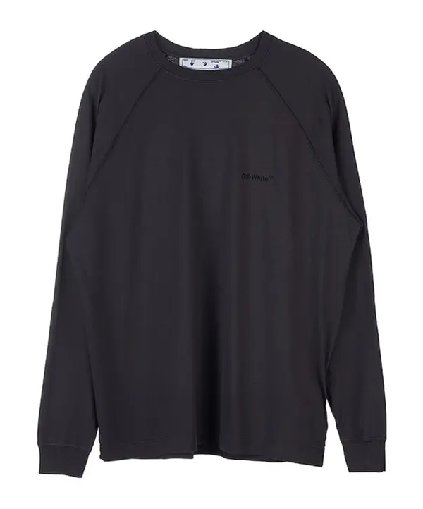 Off-White Diag-stripe Raglan Sleeve Top