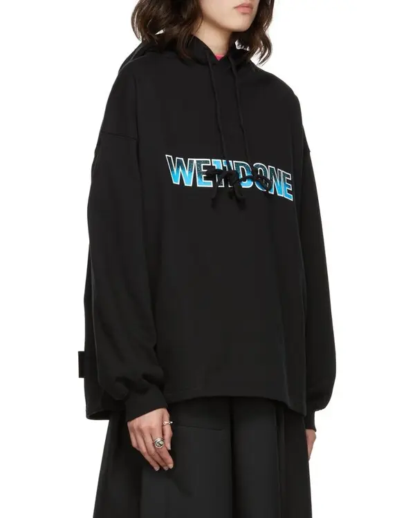 We11Done Printed Logo Hooded Sweatshirt