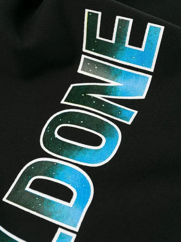We11Done Printed Logo Hooded Sweatshirt