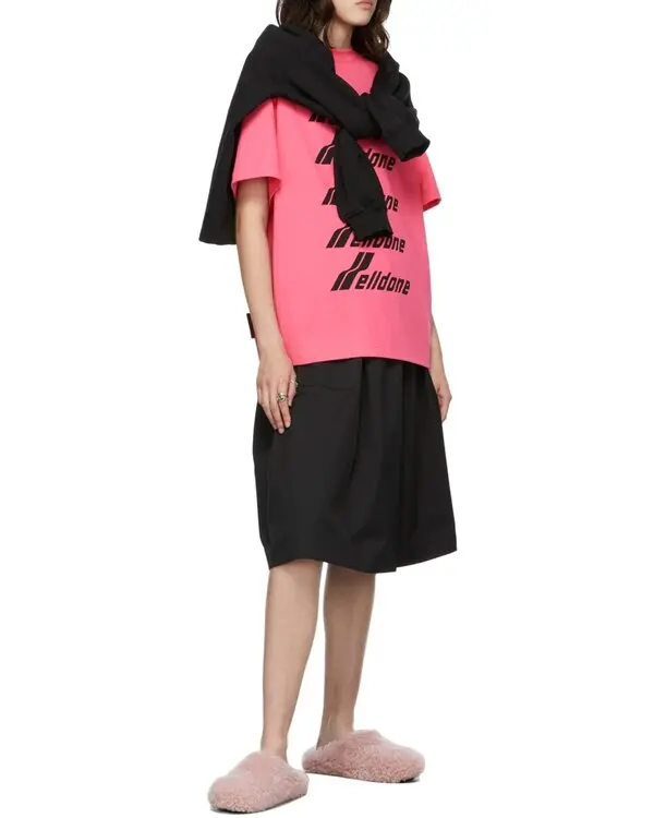 We11Done Printed Logo Hooded Sweatshirt