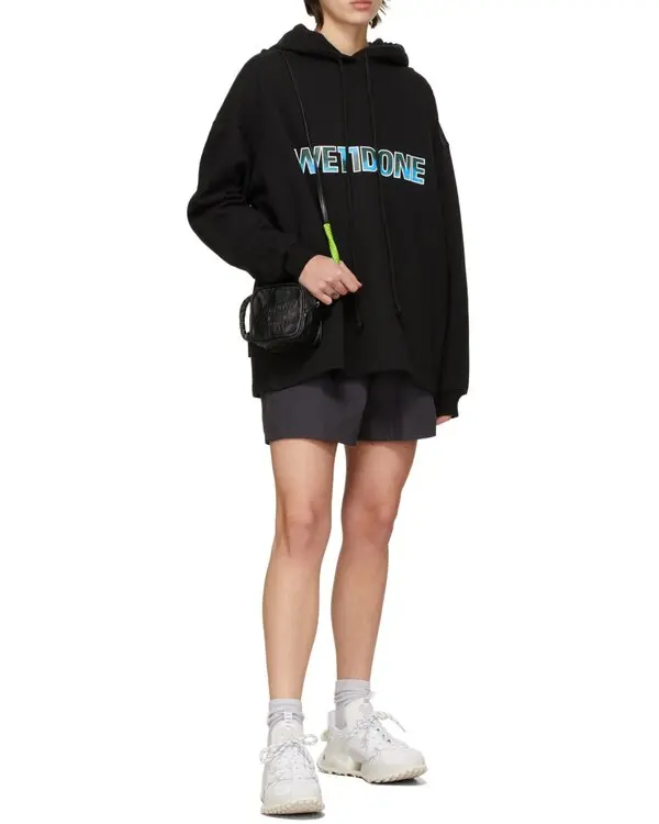 We11Done Printed Logo Hooded Sweatshirt
