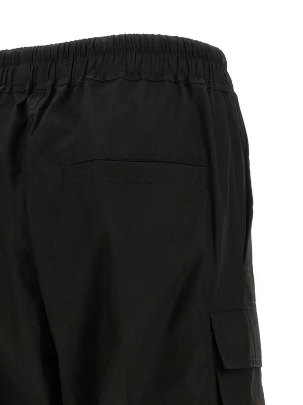 Rick Owens Wide-leg Cargo Pants With Drawstring - Black