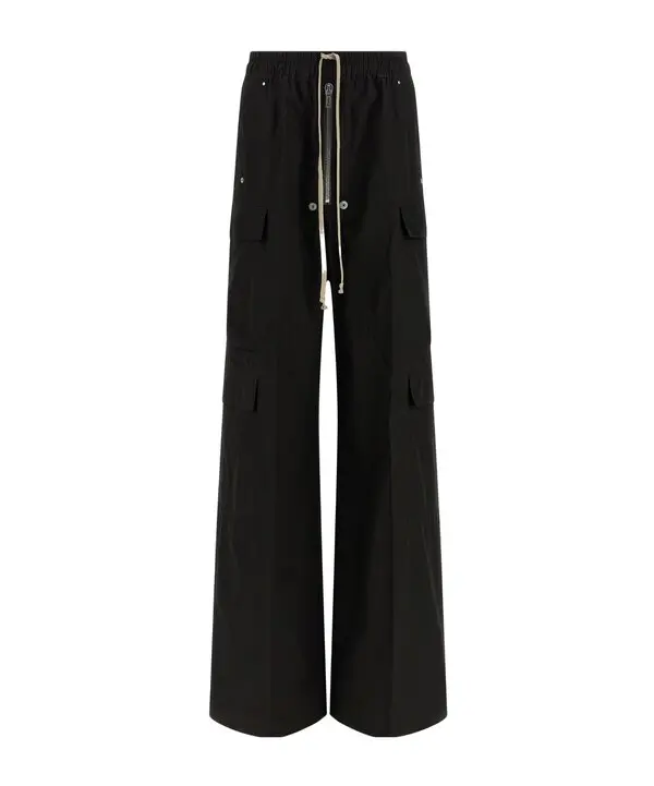 Rick Owens Wide-leg Cargo Pants With Drawstring - No