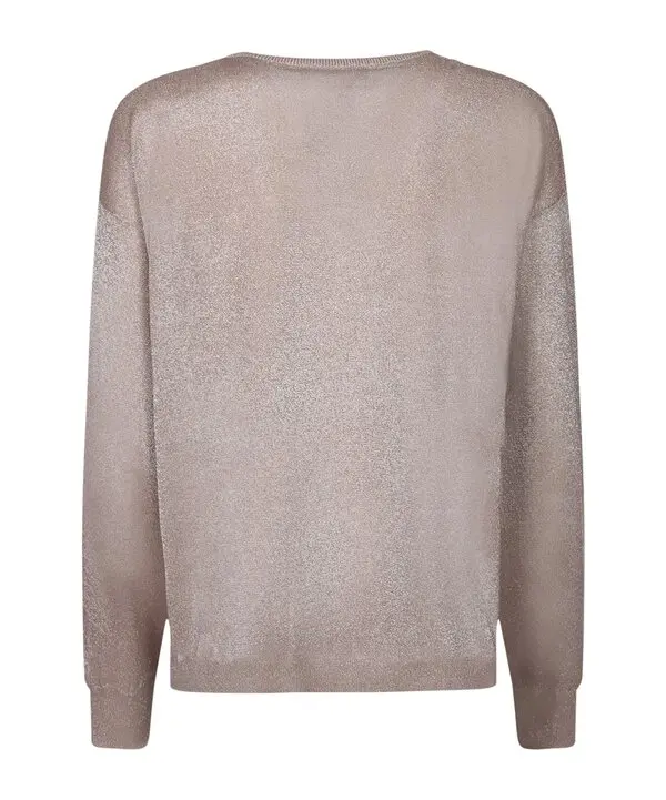 Fabiana Filippi Long Sleeve V-neck Jumper - Nude