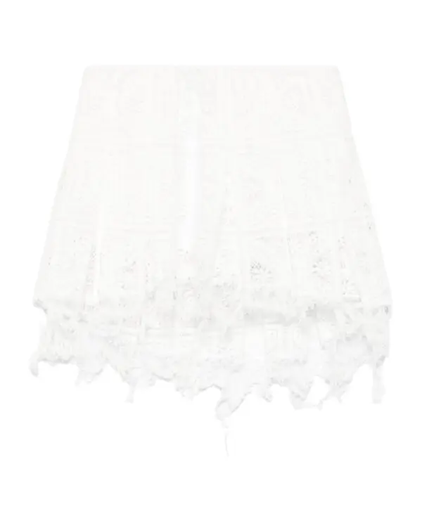Loewe Pleated Mini Skirt - White