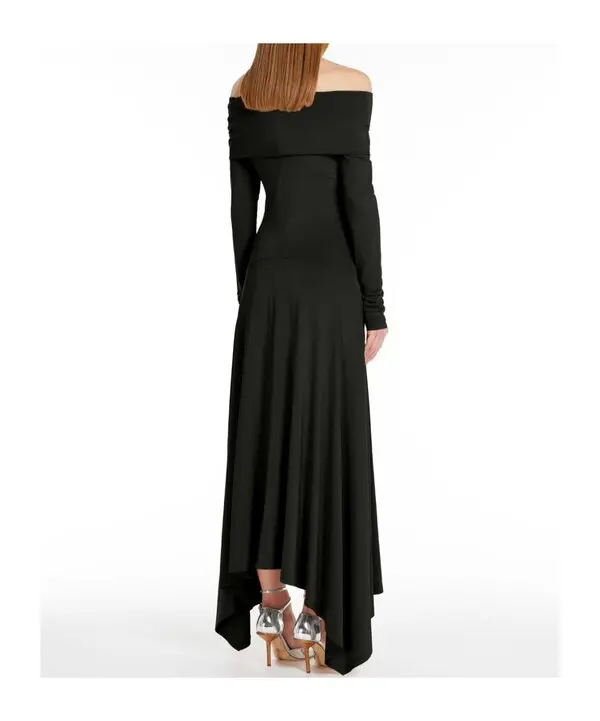 Max Mara Off-the-shoulder Long-sleeved Dress