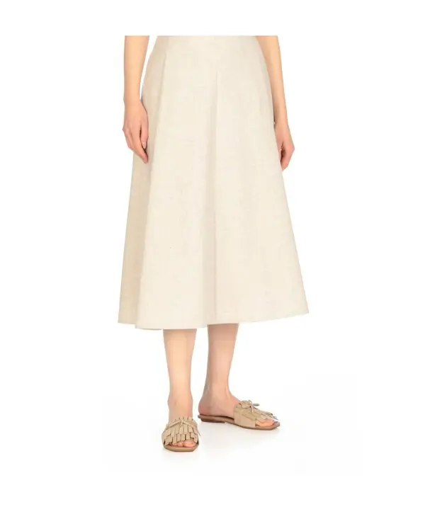 Hogan Square Toe Sandals With Tassel And Metal Logo Detail - Beige