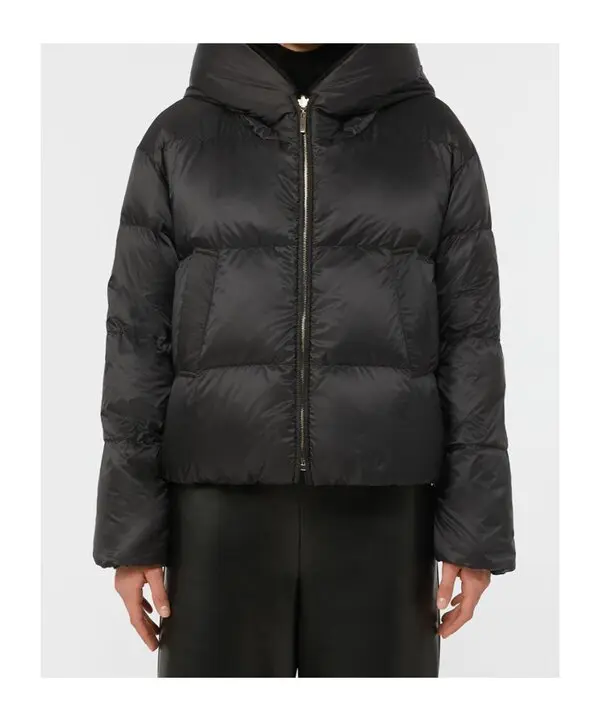 Max Mara Short Reversible Alpaca And Wool Padded Jacket