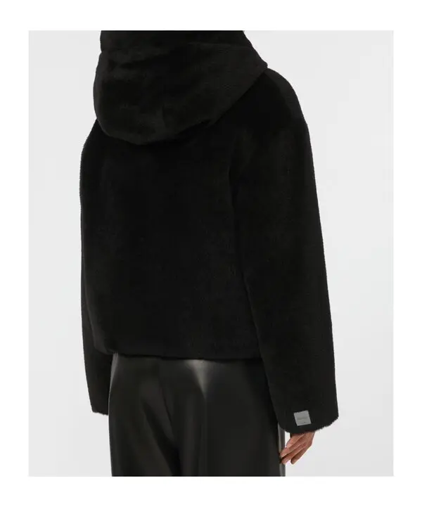 Max Mara Short Reversible Alpaca And Wool Padded Jacket
