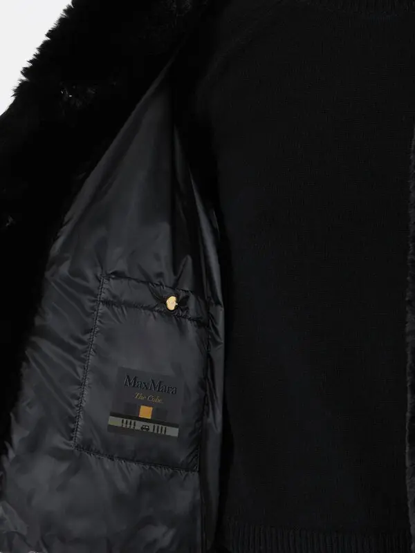 Max Mara Short Reversible Alpaca And Wool Padded Jacket