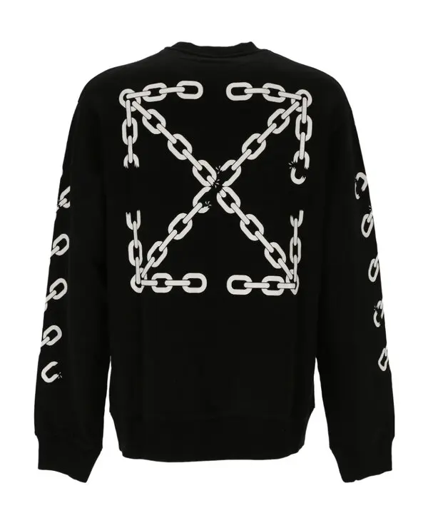 Off-White Chain Arrow Logo Crewneck Sweatshirt