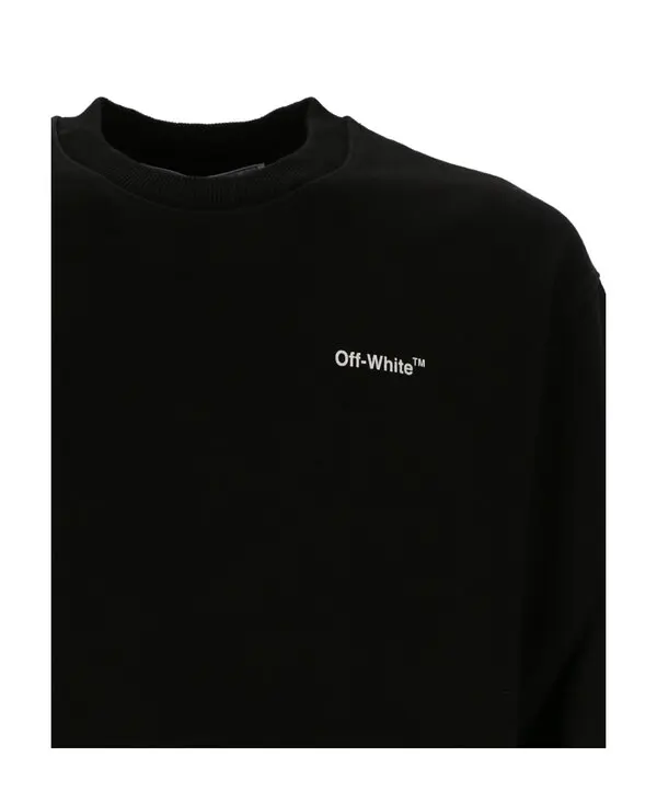 Off-White Chain Arrow Logo Crewneck Sweatshirt