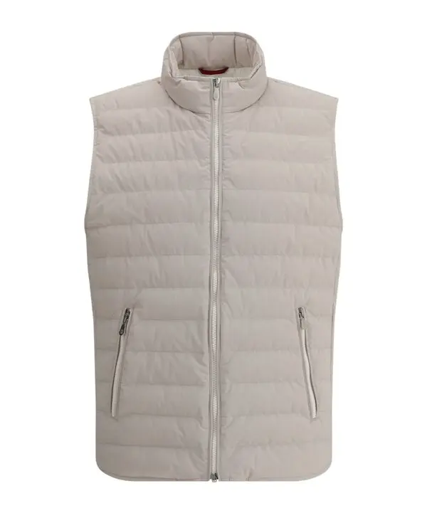 Brunello Cucinelli Quilted Zipped Gilet - Gray