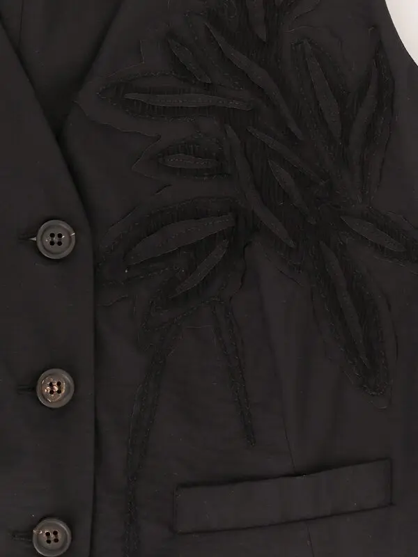 Brunello Cucinelli Herbarium Appliqué V-neck Waistcoat