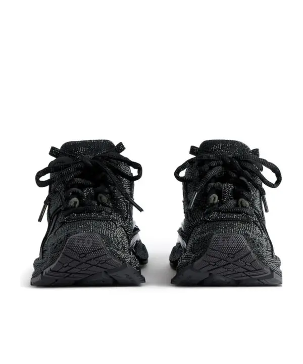 Balenciaga Embellished Runner Sneakers - Black