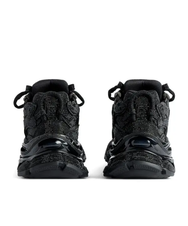 Balenciaga Embellished Runner Sneakers - Black