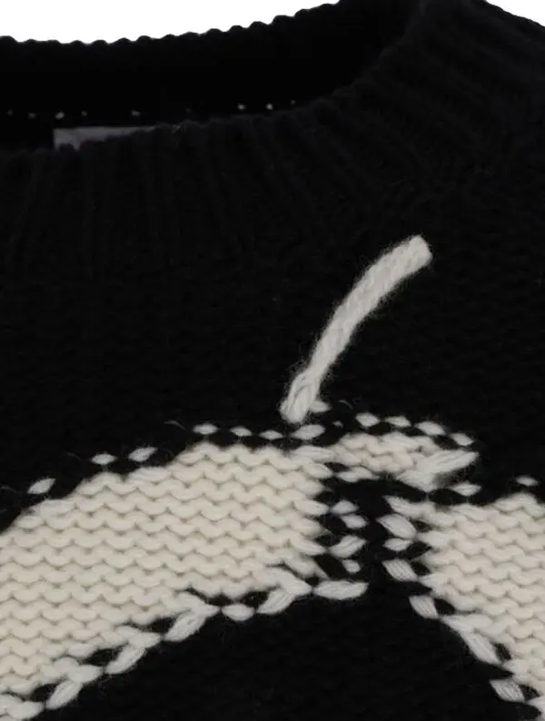 Off-White Logo Intarsia Crewneck Jumper