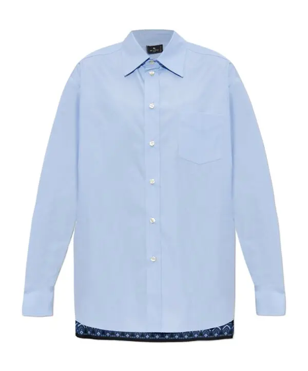 Etro Paisley Printed Panelled Shirt