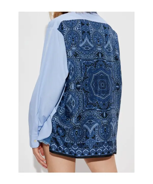 Etro Paisley Printed Panelled Shirt