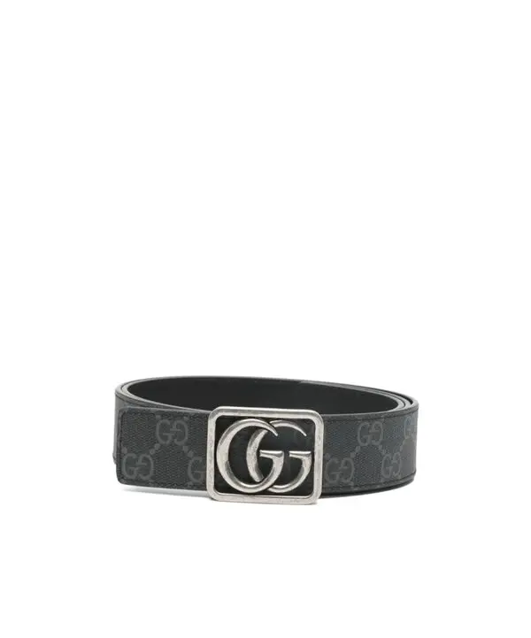 Gucci Reversible Gg Marmont Belt - Black
