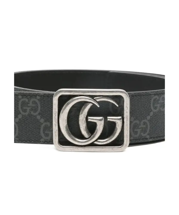 Gucci Reversible Gg Marmont Belt - Black
