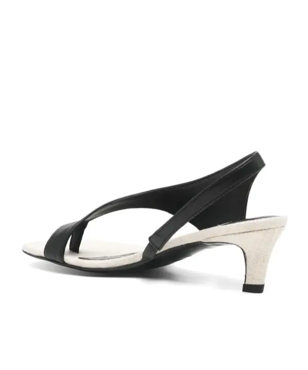 TOTEME 45mm Leather Slingback Sandals