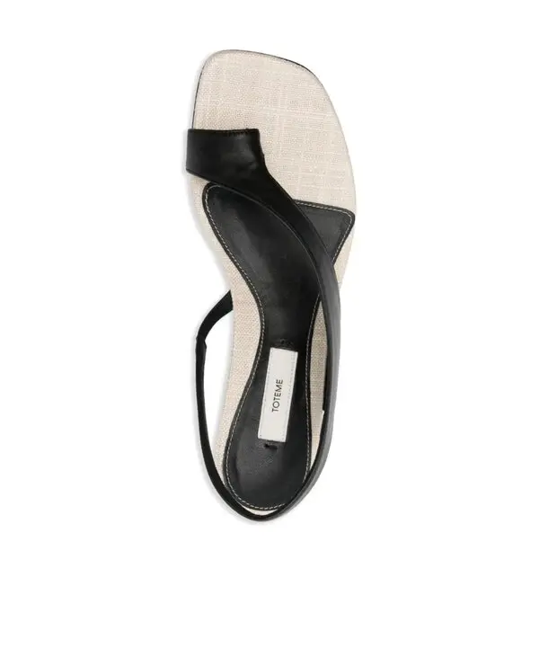 TOTEME 45mm Leather Slingback Sandals