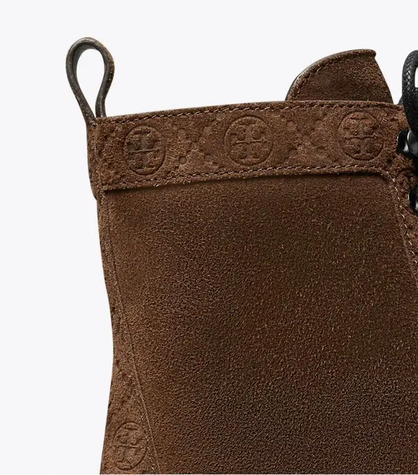 Tory Burch Chunky Sole Lace-up Ankle Boots