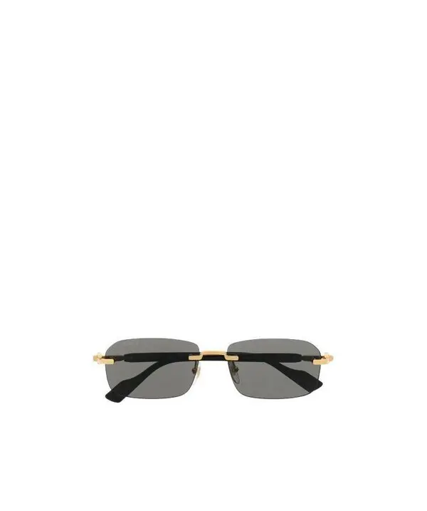 Gucci Rectangle Framed Sunglasses - Gray