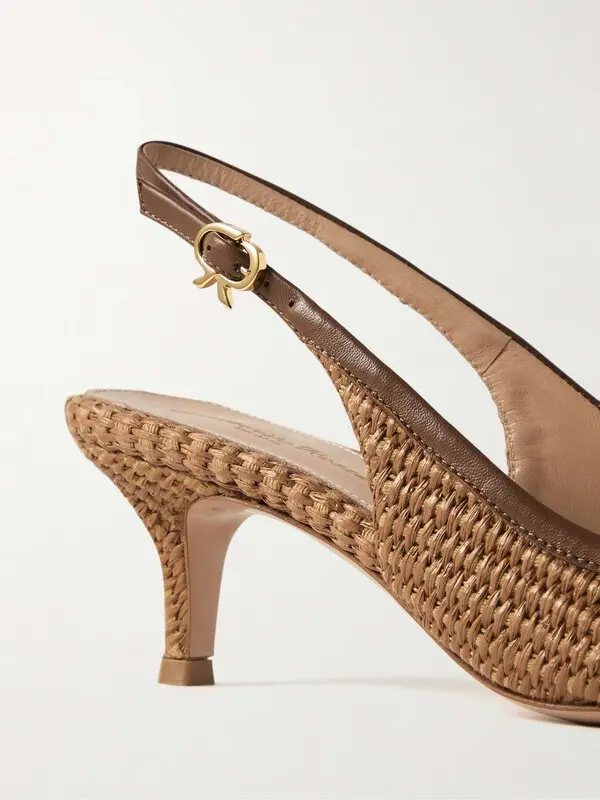GIANVITO ROSSI Marbella Pointed Toe Slingback Pumps