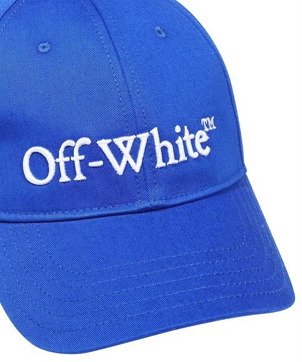 Off-White Logo Embroidered Baseball Cap - Blue