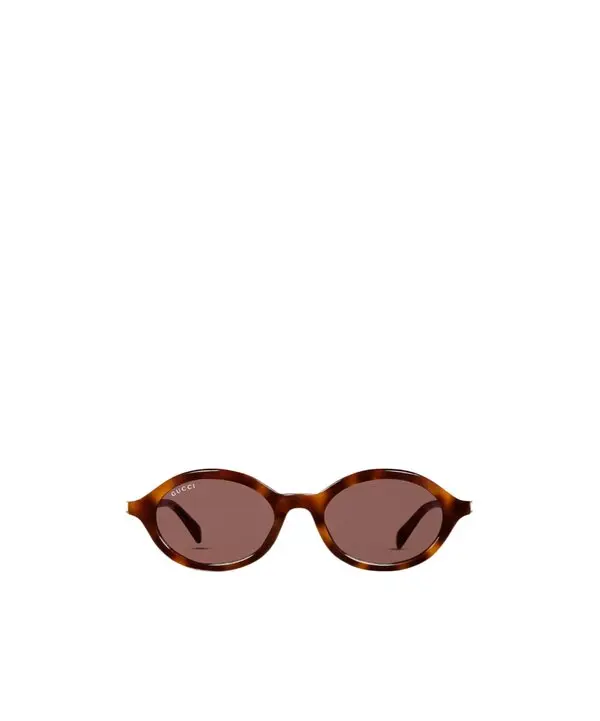 Gucci Round Frame Sunglasses - Bright Brown