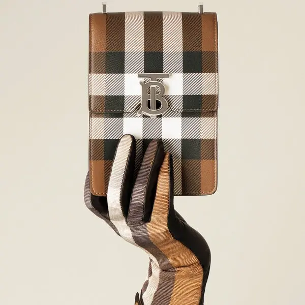 Burberry Robin Check Satchel Bag