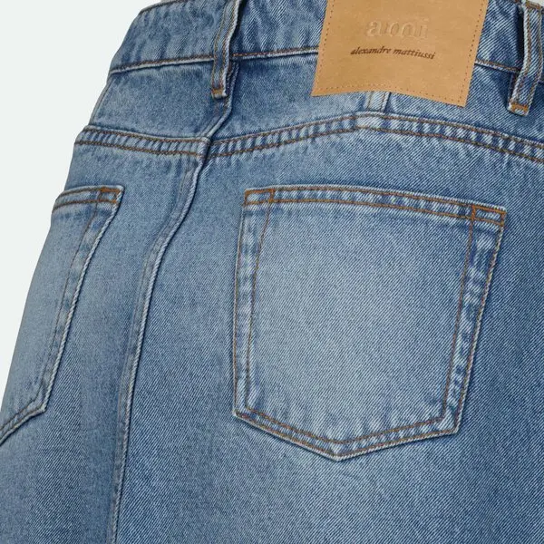 AMI Paris Denim Mini Skirt