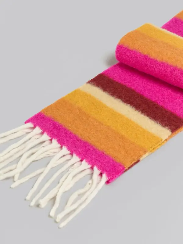Marni Striped Knit Scarf