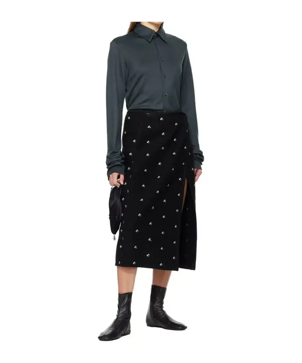RIER Walker Midi Skirt