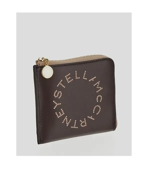 Stella McCartney Logo Perforated Card Holder - Black