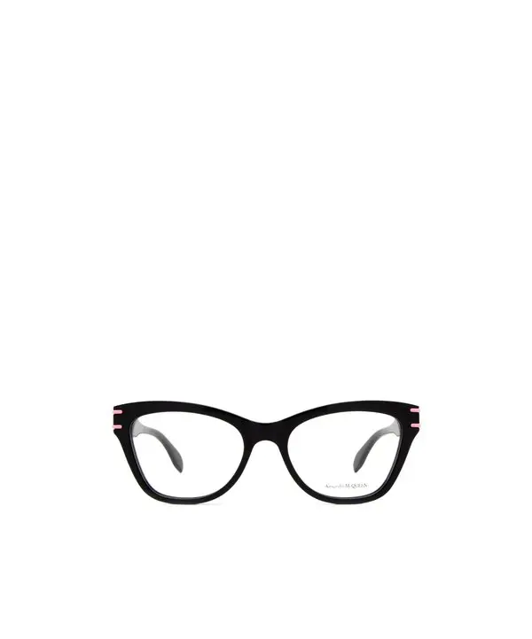 Alexander McQueen Cat Eye Frame Eyeglasses - Black