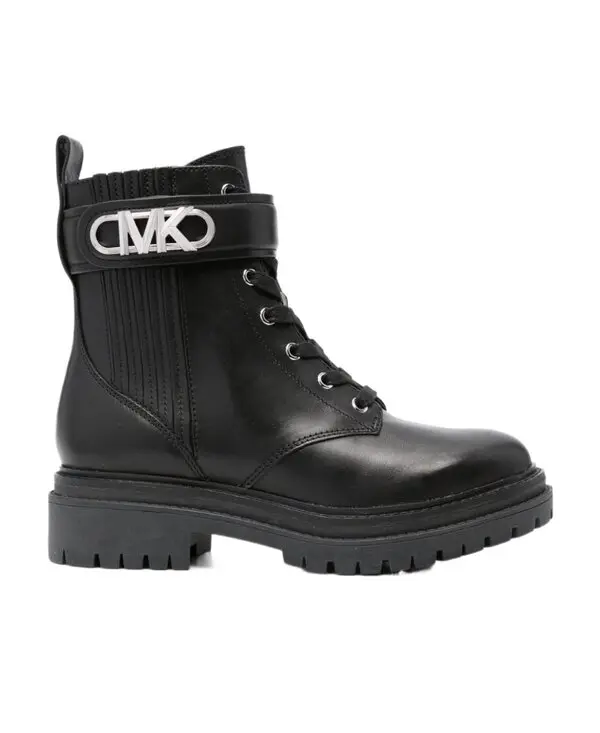 Michael Kors Parker Logo Plaque Ankle Boots
