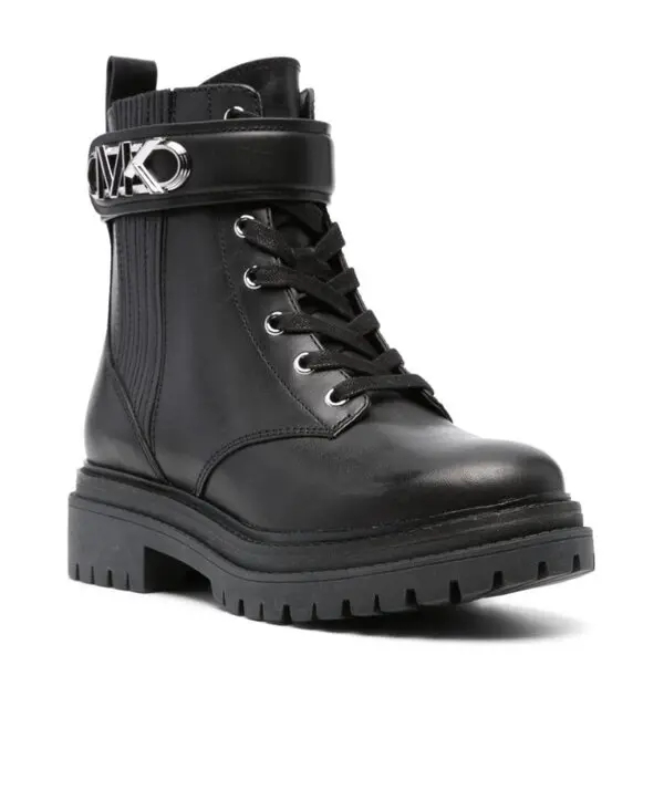 Michael Kors Parker Logo Plaque Ankle Boots