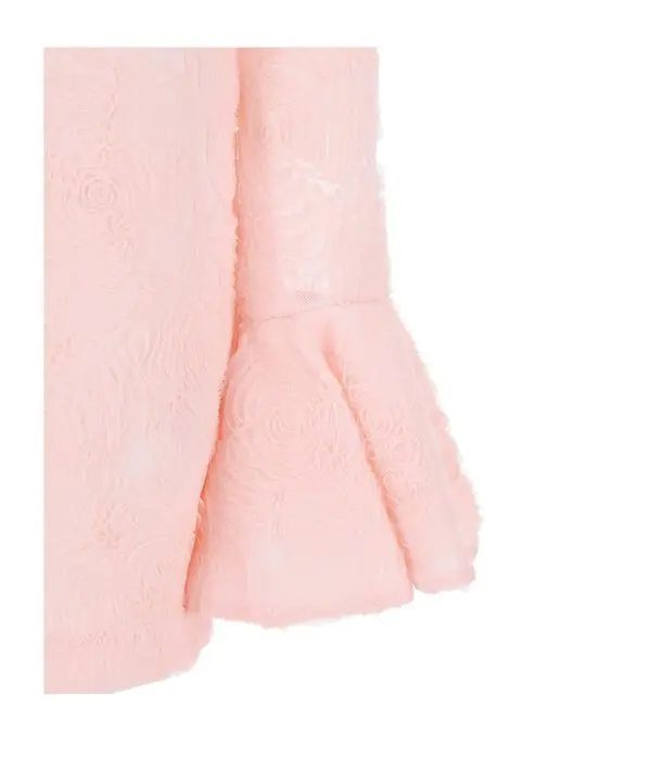 ROTATE BY BIRGER CHRISTENSEN Mesh Frill Mini Dress - Pink