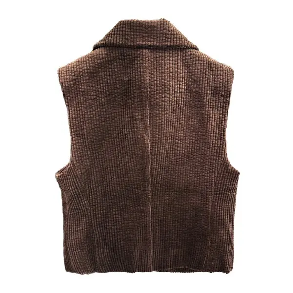 GANNI Corduroy Button Waistcoat