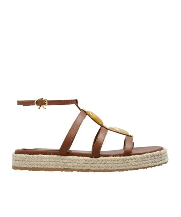 GIANVITO ROSSI Round-toe Buckled Espadrille Sandals With Mineral Stone Embellishments