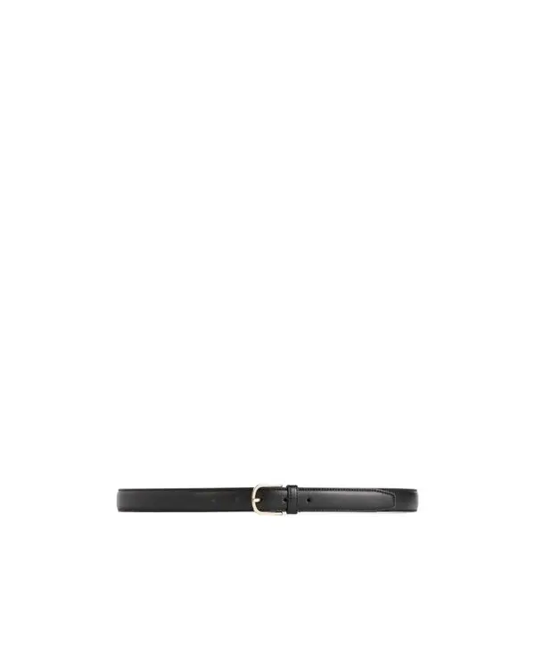 TOTEME Slim Buckle Belt - Black