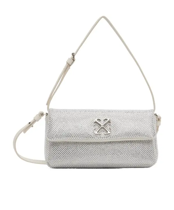 Off-White Jitney 0.7 Arrow Motif Shoulder Bag - Gray