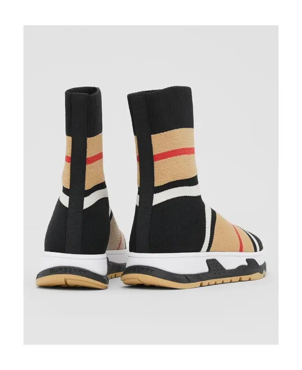 Burberry High-top Knitted Sock Sneakers